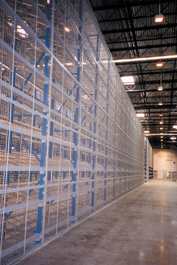 Rack backs pallet safety netting protect items from falling off racks
