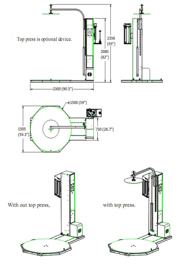 SWM-SA-0750 Stretch Wrap Machines by Handle-It can save your money